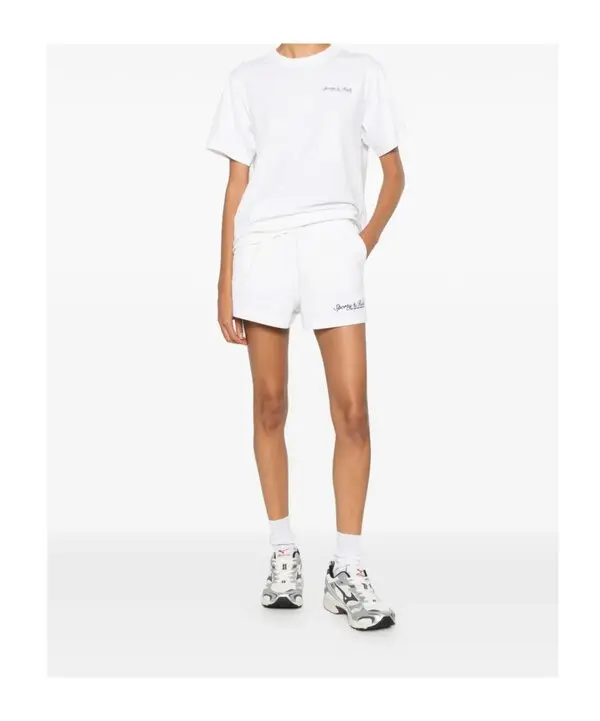 SPORTY  RICH Elastic-waist Shorts