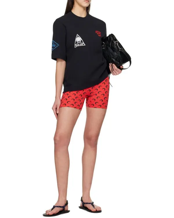 MARINE SERRE Crescent Moon-motif Tights