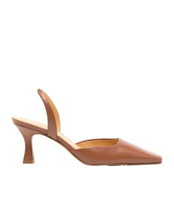 REJINA PYO Square-toe 65mm Slingback Pumps
