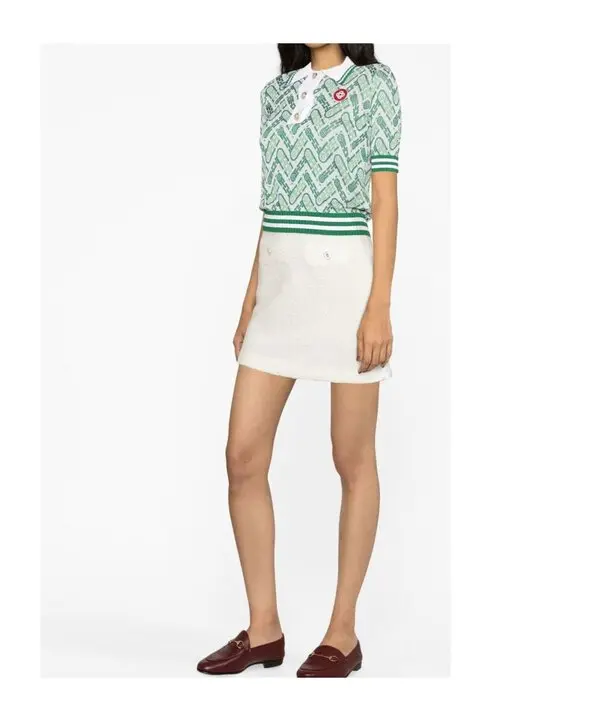 Casablanca Terry Cloth Mini Skirt