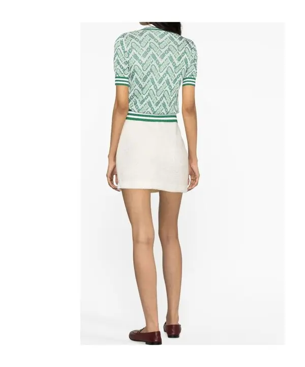 Casablanca Terry Cloth Mini Skirt