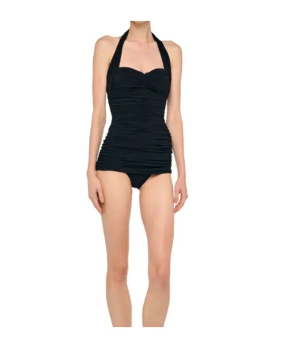 Norma Kamali Bill Mio Ruched Swim Dress