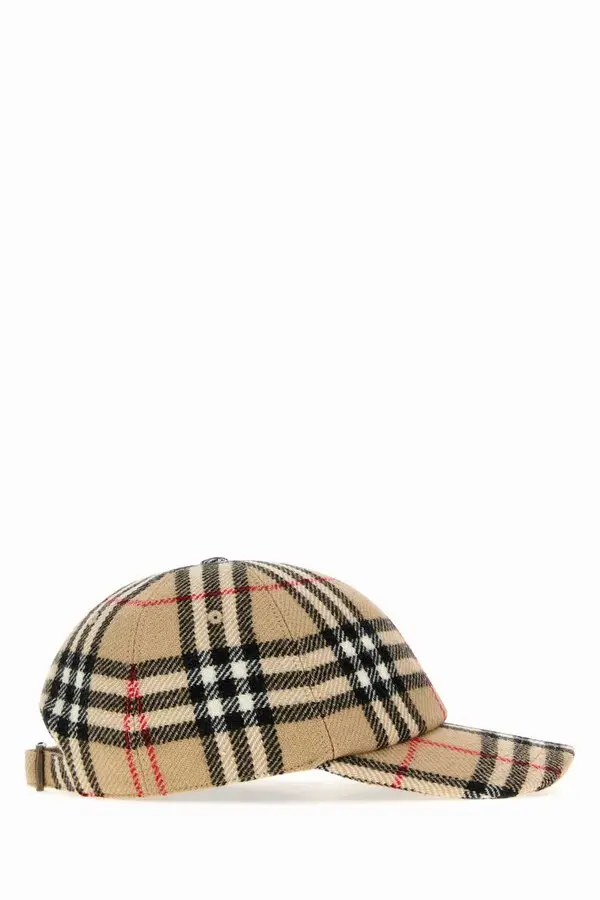 Burberry Embroidered Wool Baseball Cap