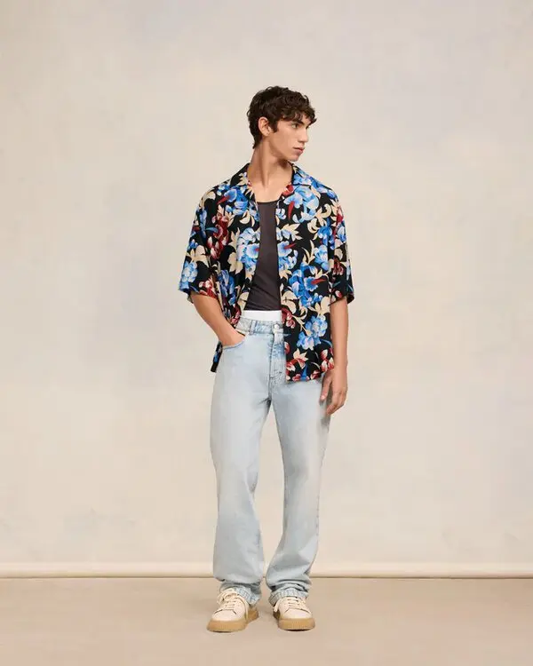 AMI Paris Short-sleeve Boxy Shirt