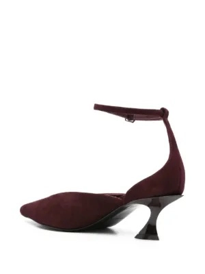 MUGLER 55mm Fang Ankle-strap Pumps