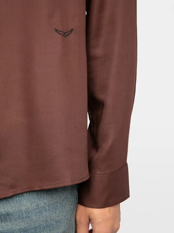 Zadig&Voltaire Embroidered Long-sleeve Shirt