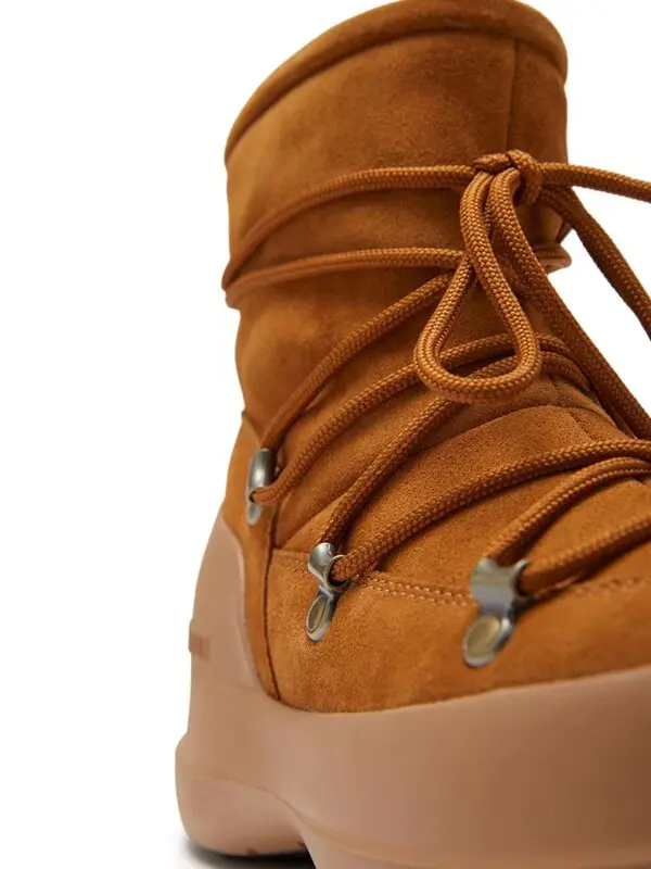 Moon Boot Round Toe Ankle Boots