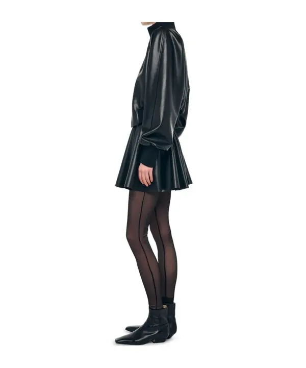 Norma Kamali Cropped Bomber Jacket