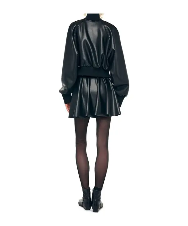Norma Kamali Cropped Bomber Jacket