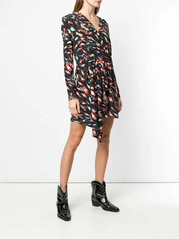 Givenchy Asymmetric Printed Dress