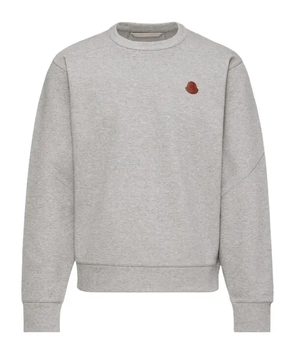 Moncler Logo Patch Sweatshirt - Grey