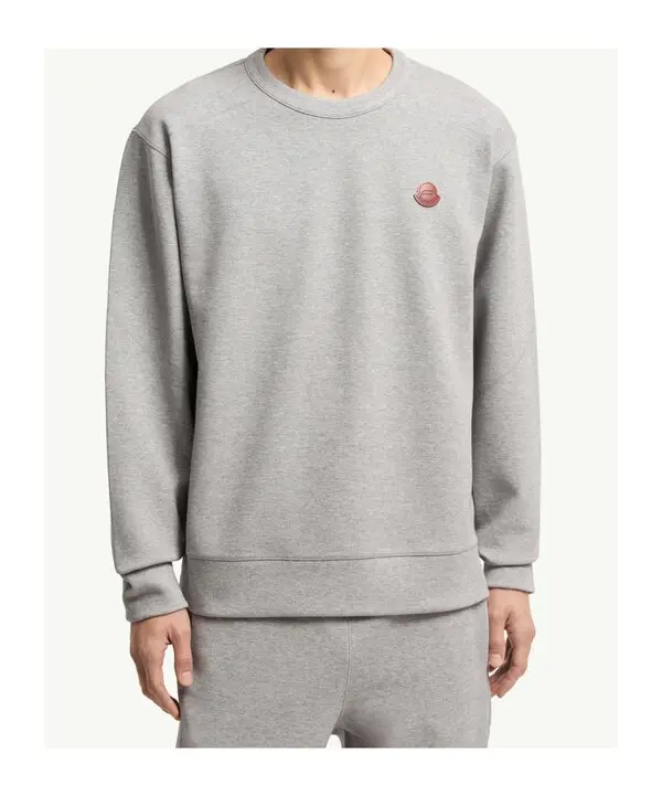 Moncler Logo Patch Sweatshirt - Grey