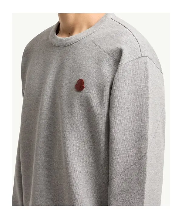 Moncler Logo Patch Sweatshirt - Grey