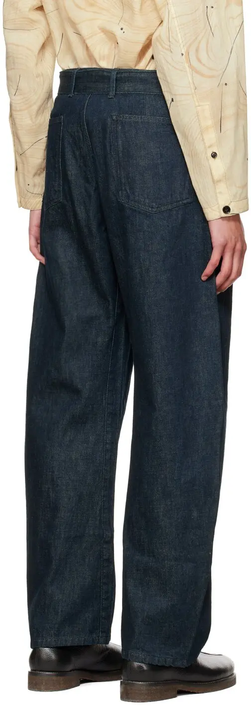 LEMAIRE High Waisted Straight-leg Trousers