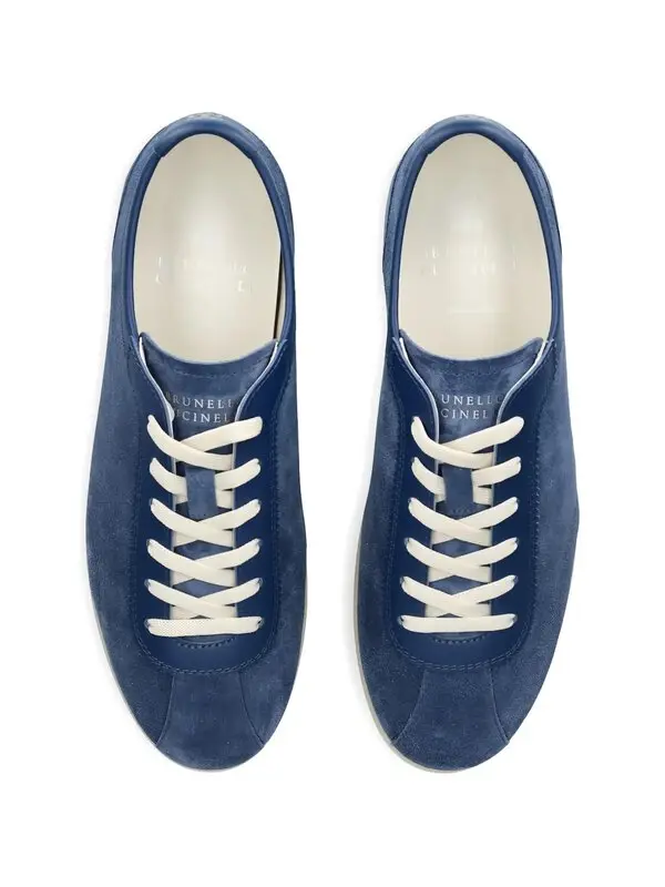 Brunello Cucinelli Lace-up Leather Sneakers