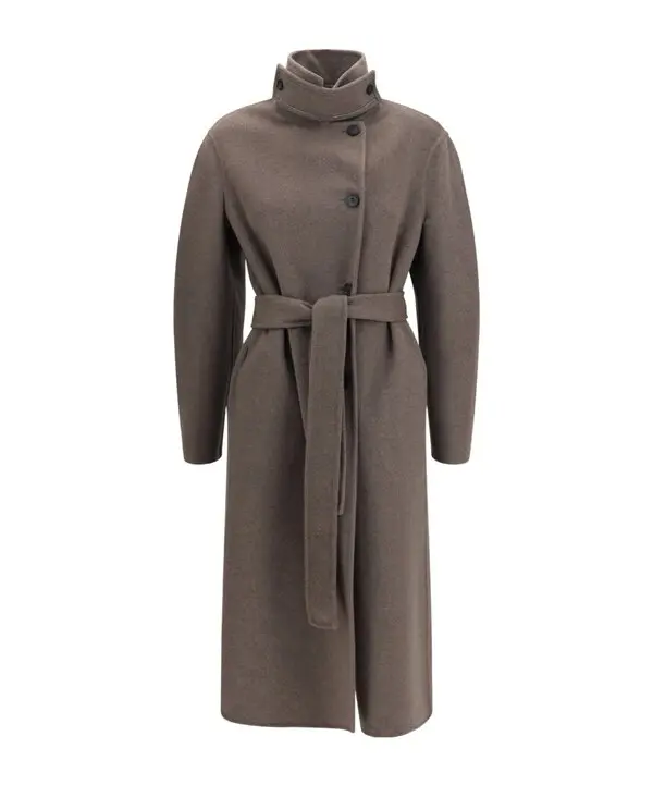 Fabiana Filippi Belted Long Coat - No