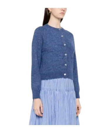DÔEN Puff-sleeves Cardigan