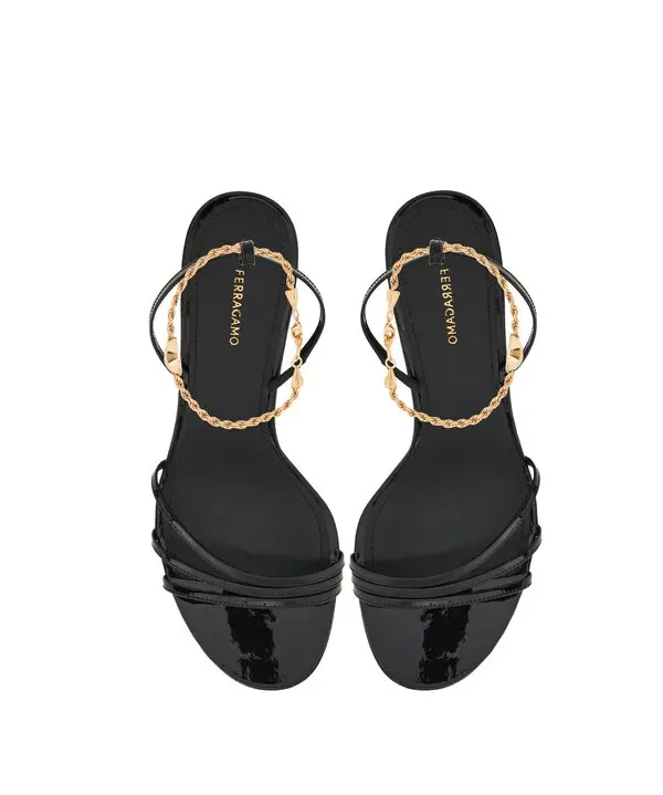 FERRAGAMO Ankle Chain High-heeled Sandals