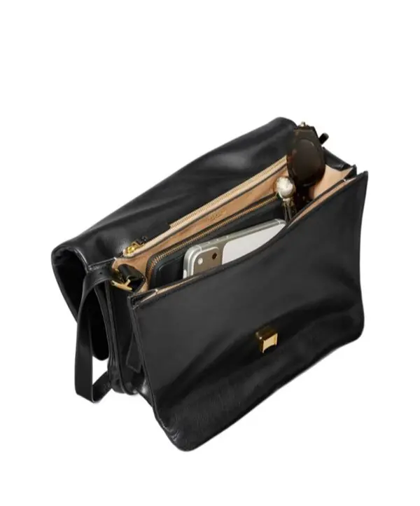 Tory Burch Logo Charlie Shoulder Bag