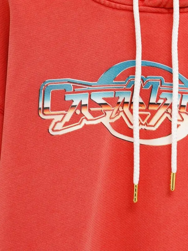 Casablanca Hooded Logo Print Sweatshirt