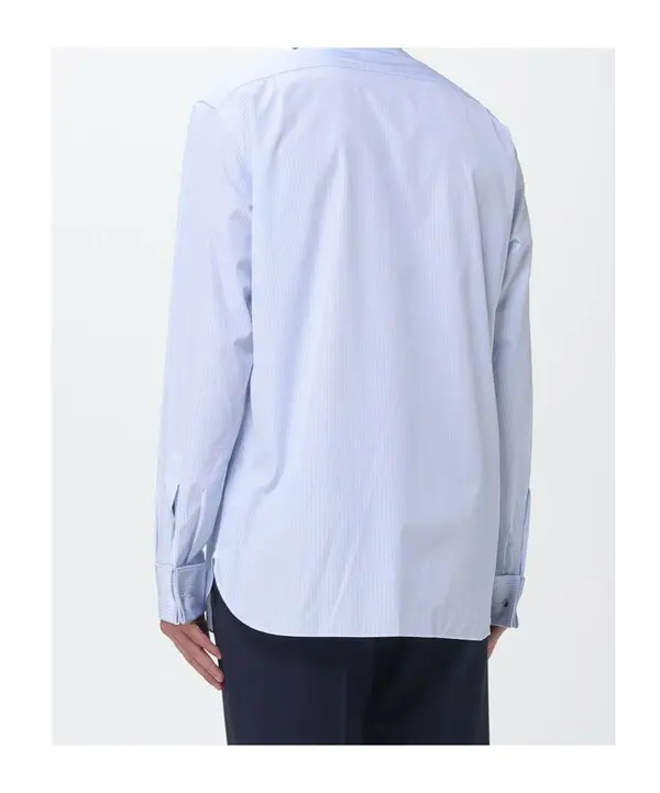 Zegna Striped Poplin Shirt - Blue