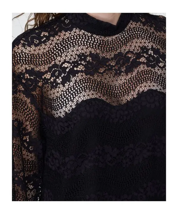 TWINSET Mini Lace-overlay Three-quarter Sleeve Dress