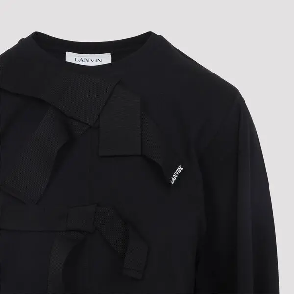 LANVIN Bow Long Sleeve Top