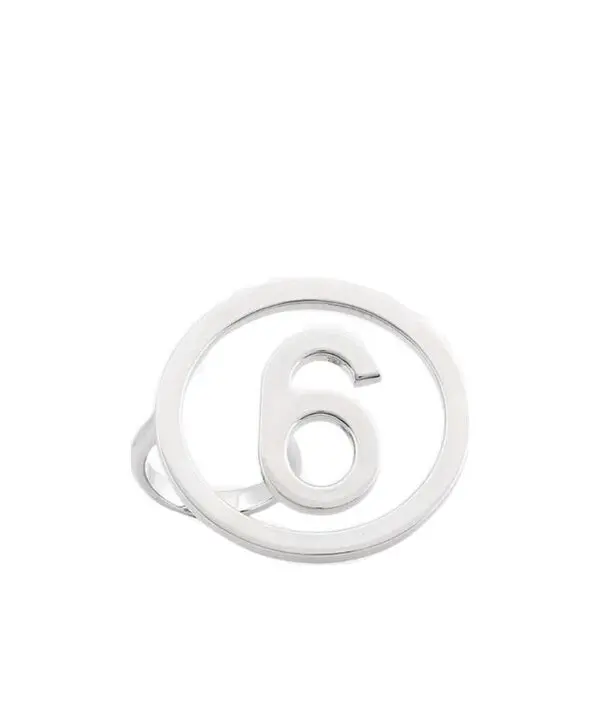 MAISON MARGIELA Number Logo Ring - White