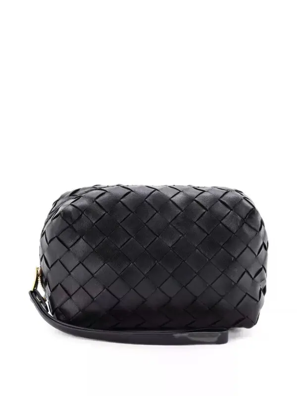 Bottega Veneta Wristlet Cosmetic Intrecciato Nappa Pouch