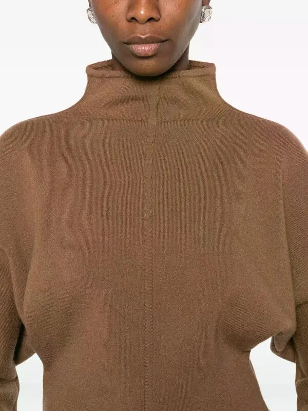 Max Mara High-neck Batwing-sleeve Sweater