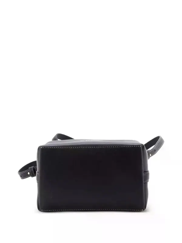 Gucci Emblem Leather Small Bucket Bag