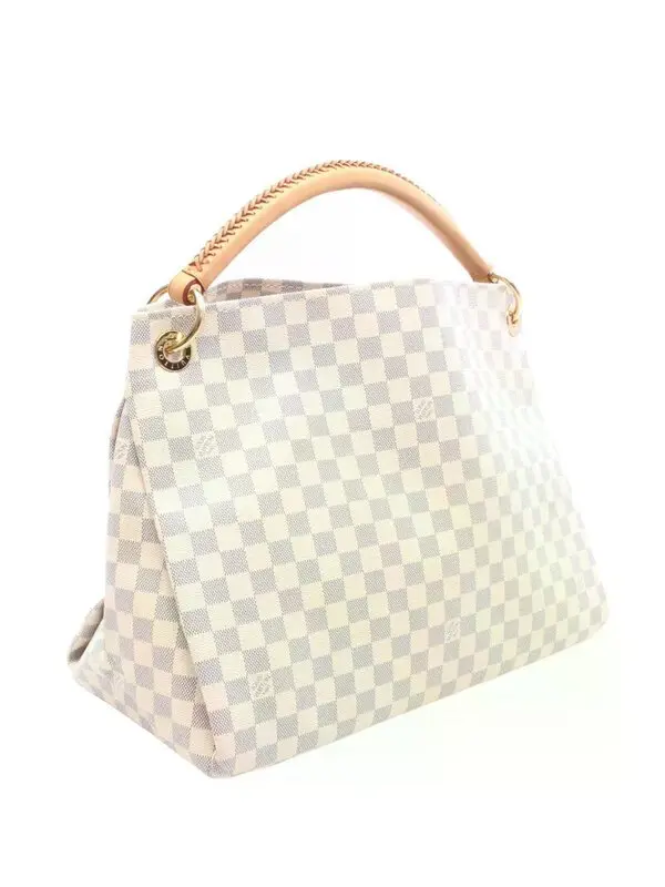 LOUIS VUITTON 2011 Damier Azur Artsy Mm Hobo Bag - White