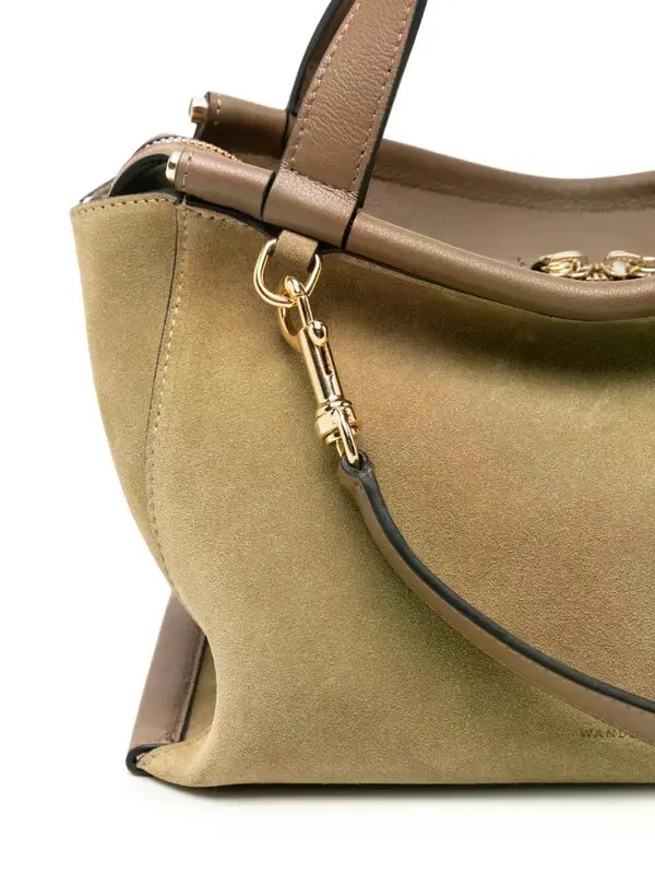 WANDLER Suede Leather Shoulder Bag - Neutrals