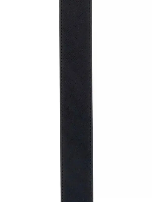 Montblanc Saffiano-effect Plate-buckle Belt