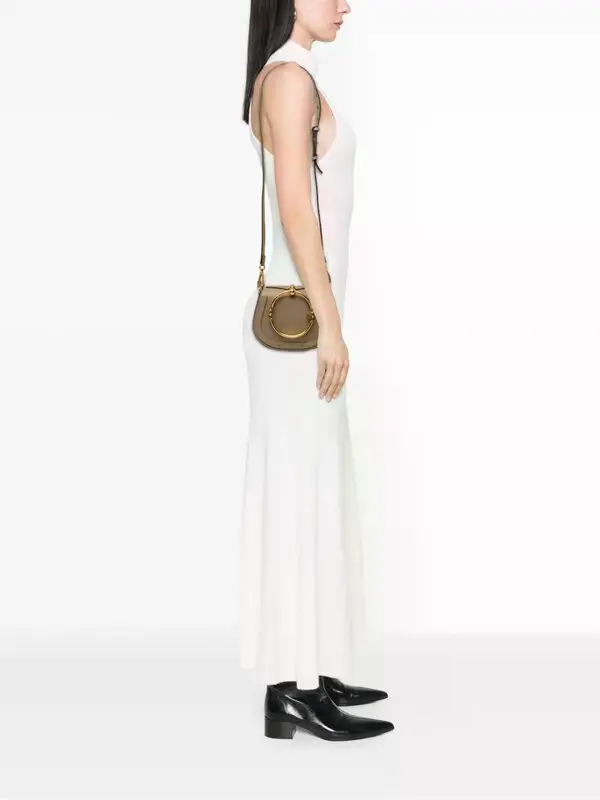 Chloé 2018 Small Leather Nile Bracelet Satchel - Grey