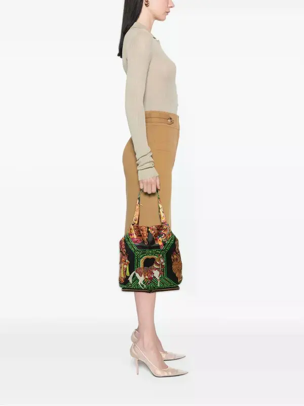 Hermès 2008 La Danse Du Cheval Marwari Silky Pop Tote Bag