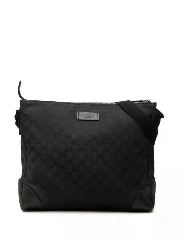 Gucci 2000-2015 Gg Canvas Joy Messenger Bag Crossbody Bag - Black