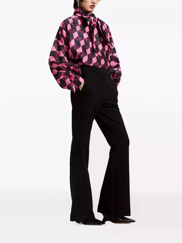 Essentiel Antwerp Komo Pussy-bow Puff-sleeved Blouse