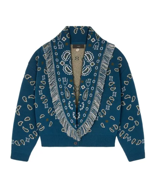 Alanui Bandana Jacquard Cardigen-bomber