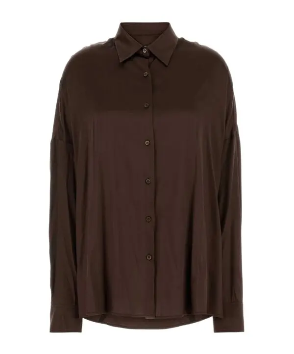 Dries Van Noten Long-sleeved Satin Blouse