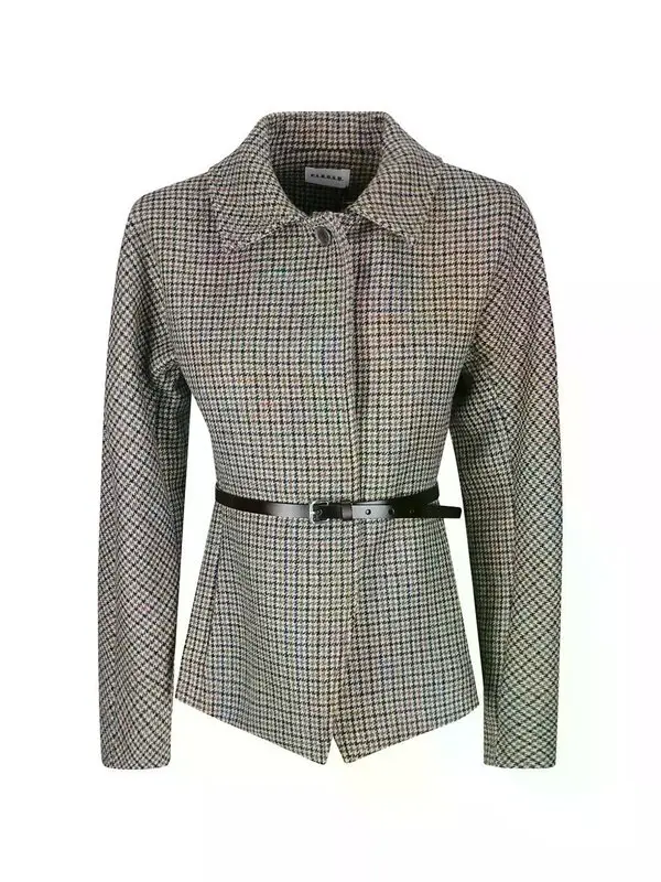 P.a.r.o.s.h Houndstooth Belted Jacket