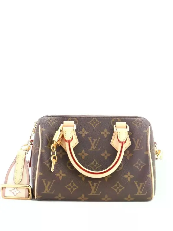 LOUIS VUITTON Speedy Bandouliere Bag Monogram Canvas 20 Crossbody Bag - Brown