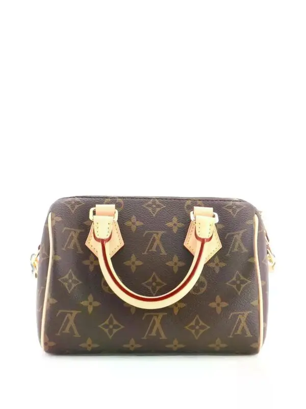 LOUIS VUITTON Speedy Bandouliere Bag Monogram Canvas 20 Crossbody Bag - Brown