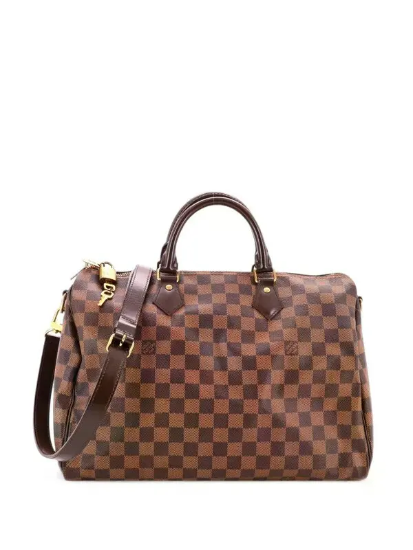 LOUIS VUITTON Speedy Bandouliere Bag Damier 35 Satchel - Brown
