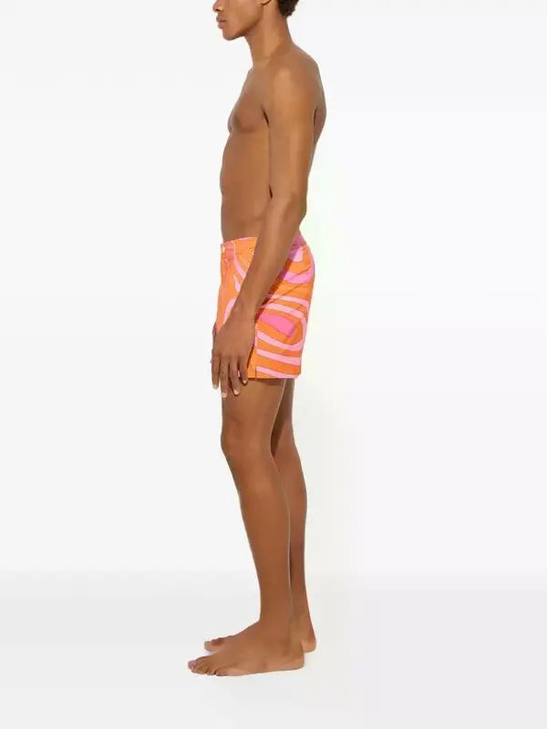 Emilio Pucci Marmo-print Swim Shorts