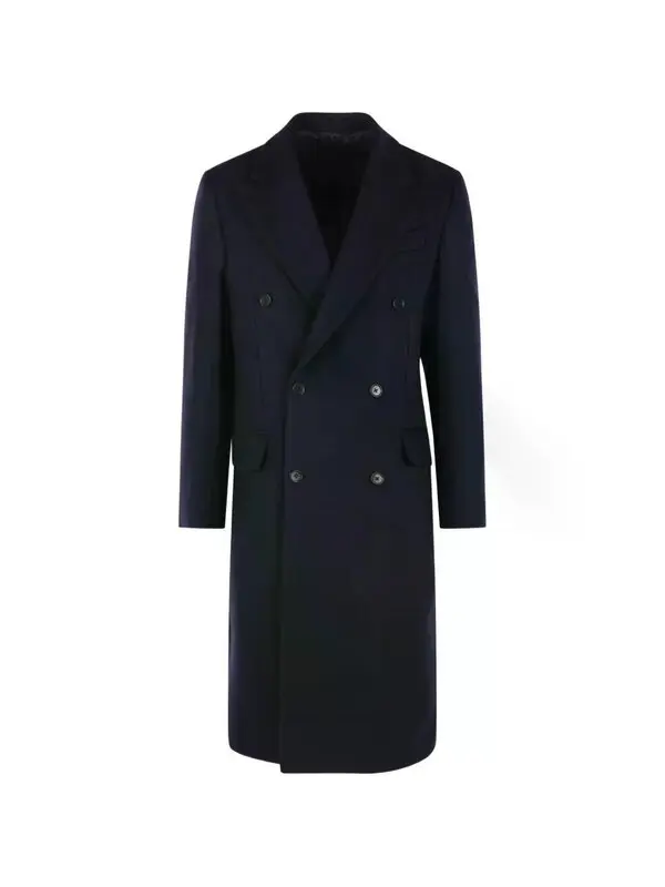 SALON C. LUNDMAN Peak-lapel Double-breasted Coat