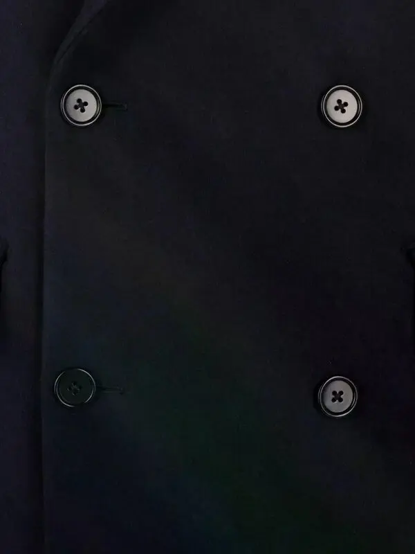 SALON C. LUNDMAN Peak-lapel Double-breasted Coat