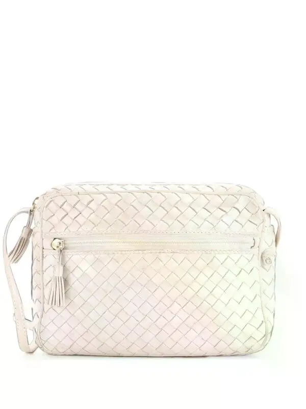 Bottega Veneta Nodini Intrecciato Nappa Small Crossbody Bag - Metallic