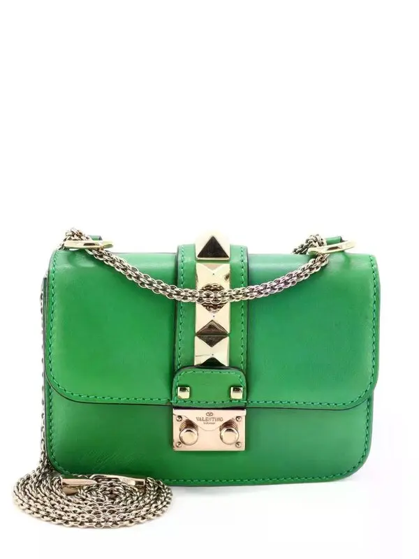 Valentino Garavani Glam Lock Shoulder Bag Leather Mini Crossbody Bag