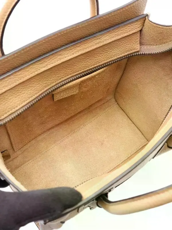 Celine 2000-2015 Nano Leather Luggage Tote Satchel